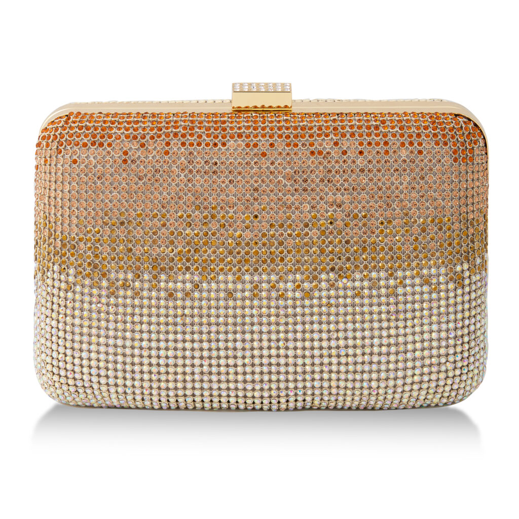 Experience Elegance with the Harlow Ombre Crystal Minaudiere - Whiting ...
